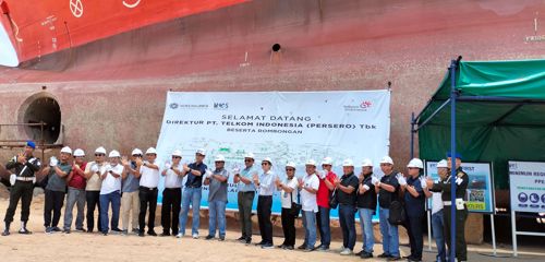 KUNJUNGAN KERJA DIREKTUR NITS TELKOM KE KONVERSI KAPAL TELKOMINFRA ...